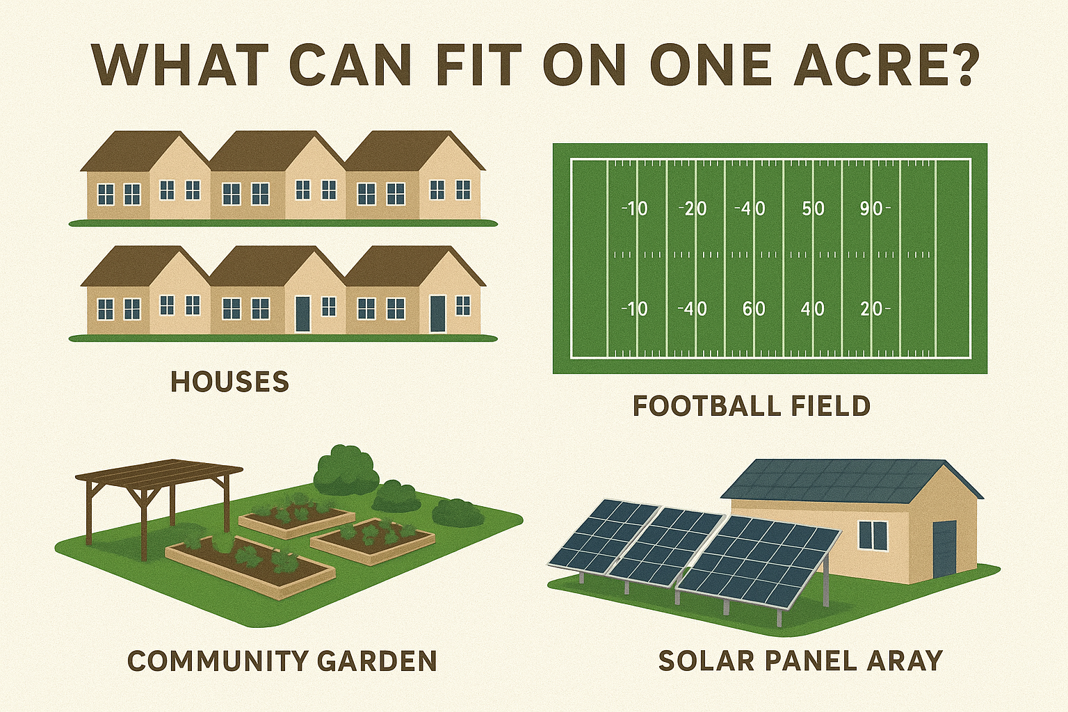 How Big Is One Acre? Visual Comparisons and Real Examples