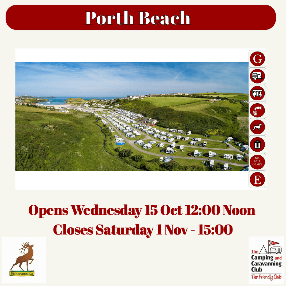 Porth Beach Holiday Park, Newquay — Derbyshire DA