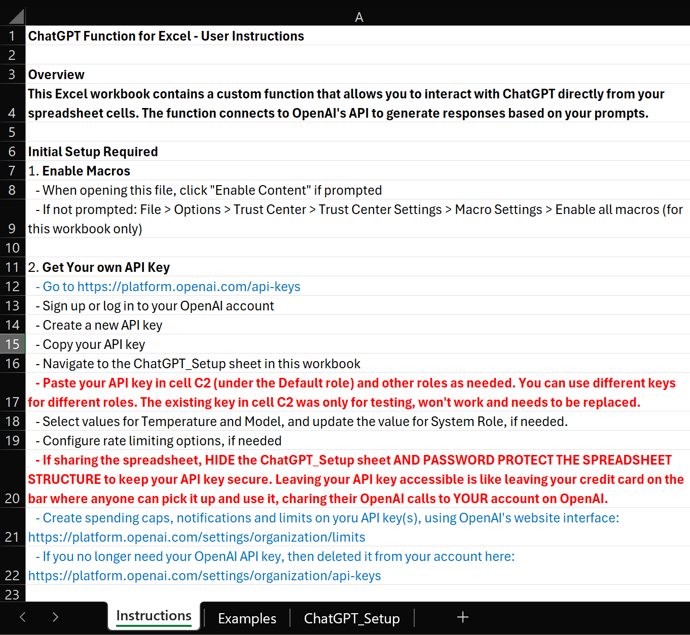 Integrate ChatGPT Into Your Excel Workflows: A Free Tool for Business Users — RivetingPartners