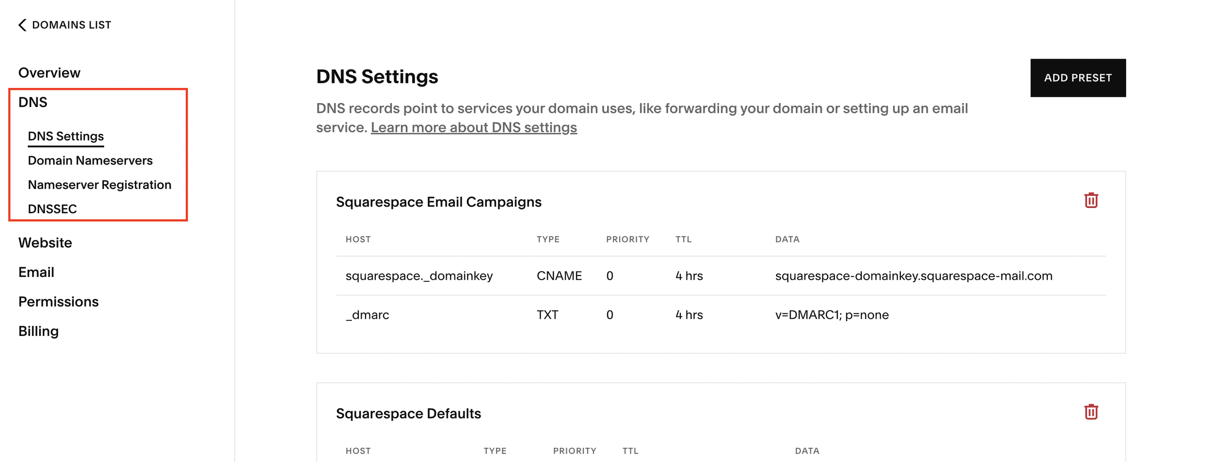 How to Change DNS Records on Squarespace — by Crawford