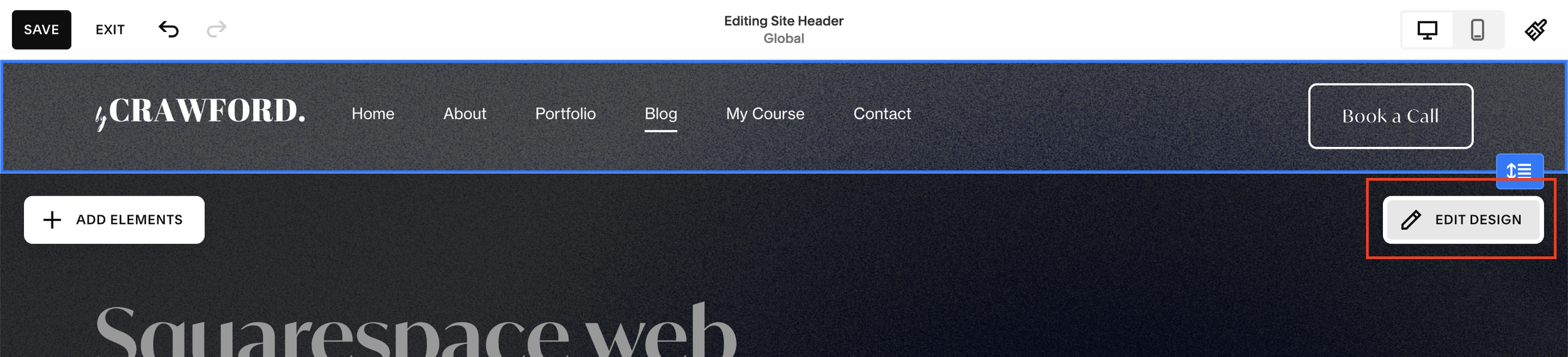 Change Header Layout on Squarespace — by Crawford