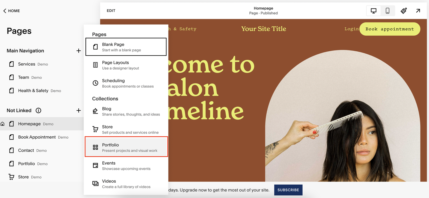 Build a Portfolio Collection on Squarespace — by Crawford