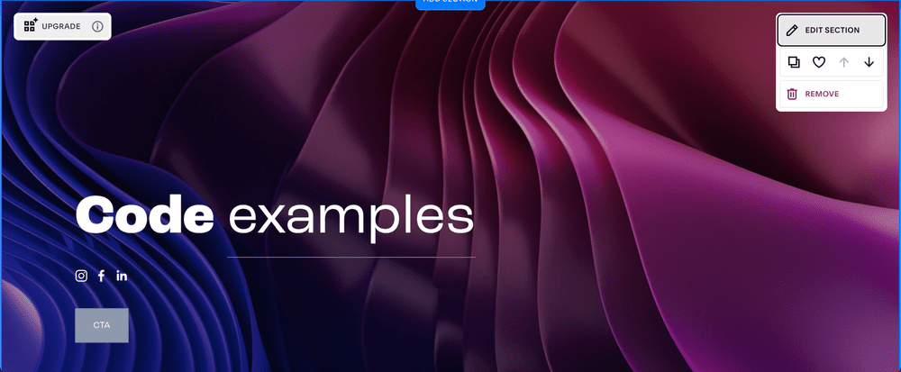 How to add a background image to a section on Squarespace — by Crawford