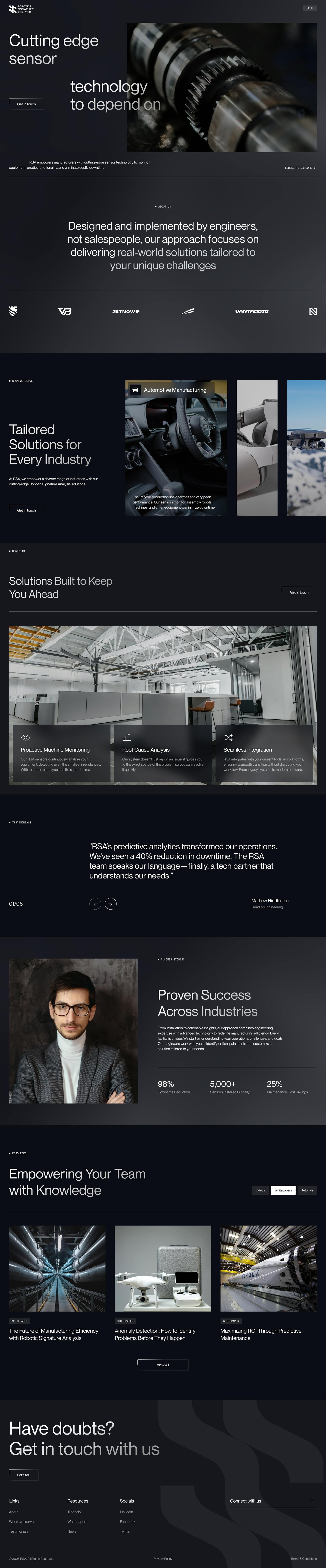 Robotic Signature Analysis — by Crawford