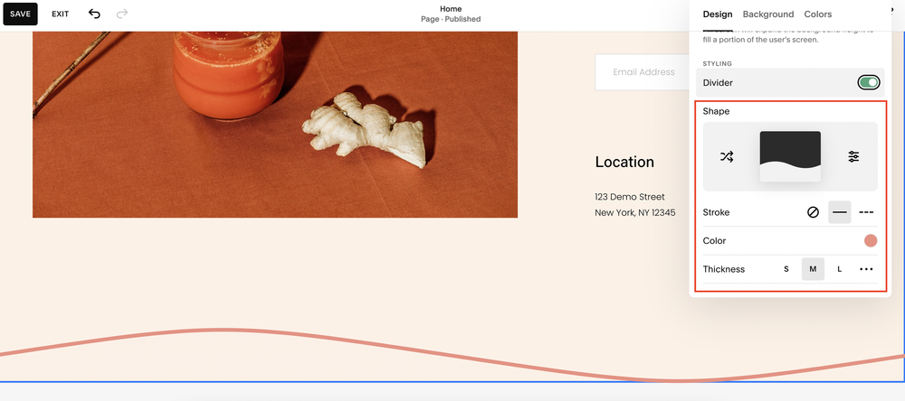 Add borders between sections on Squarespace — by Crawford