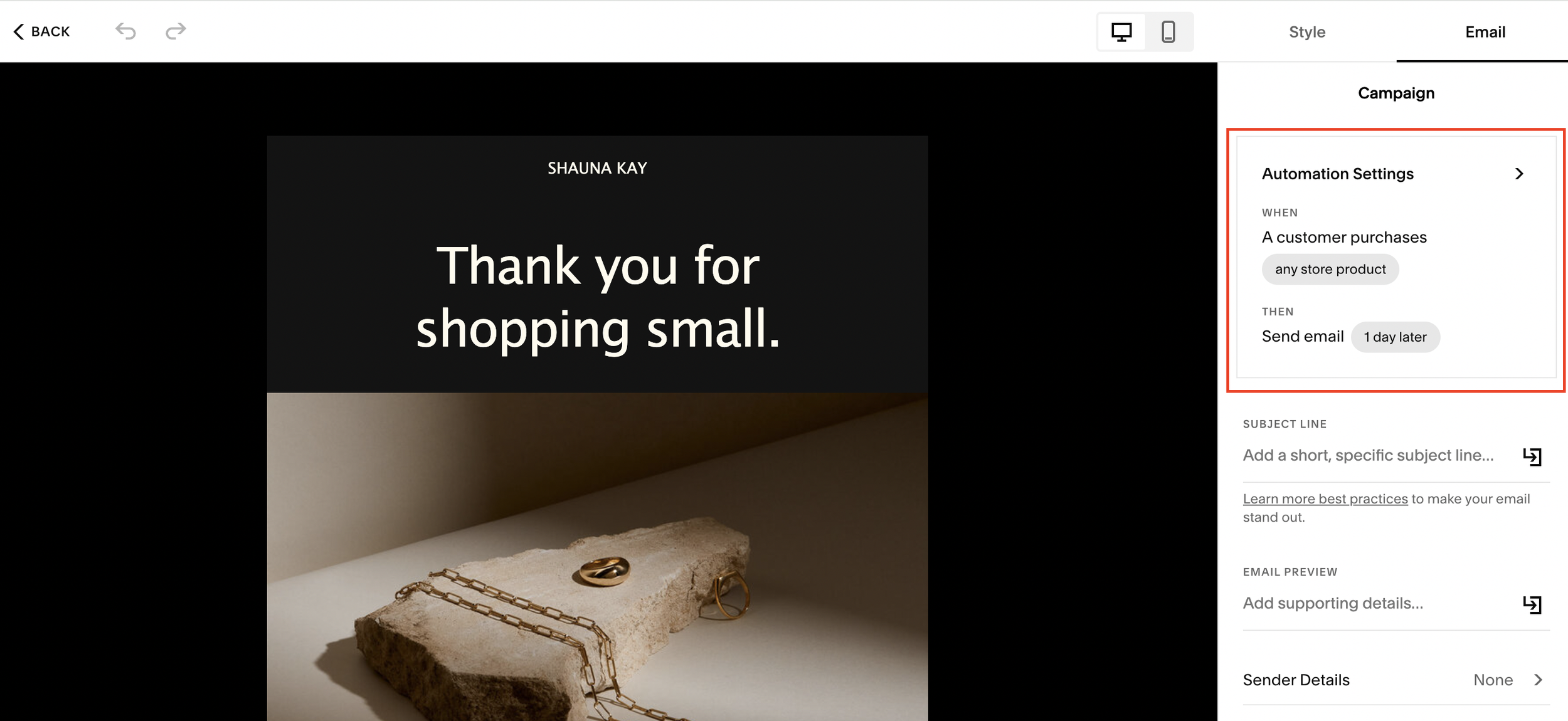How to Create an Email on Squarespace — by Crawford