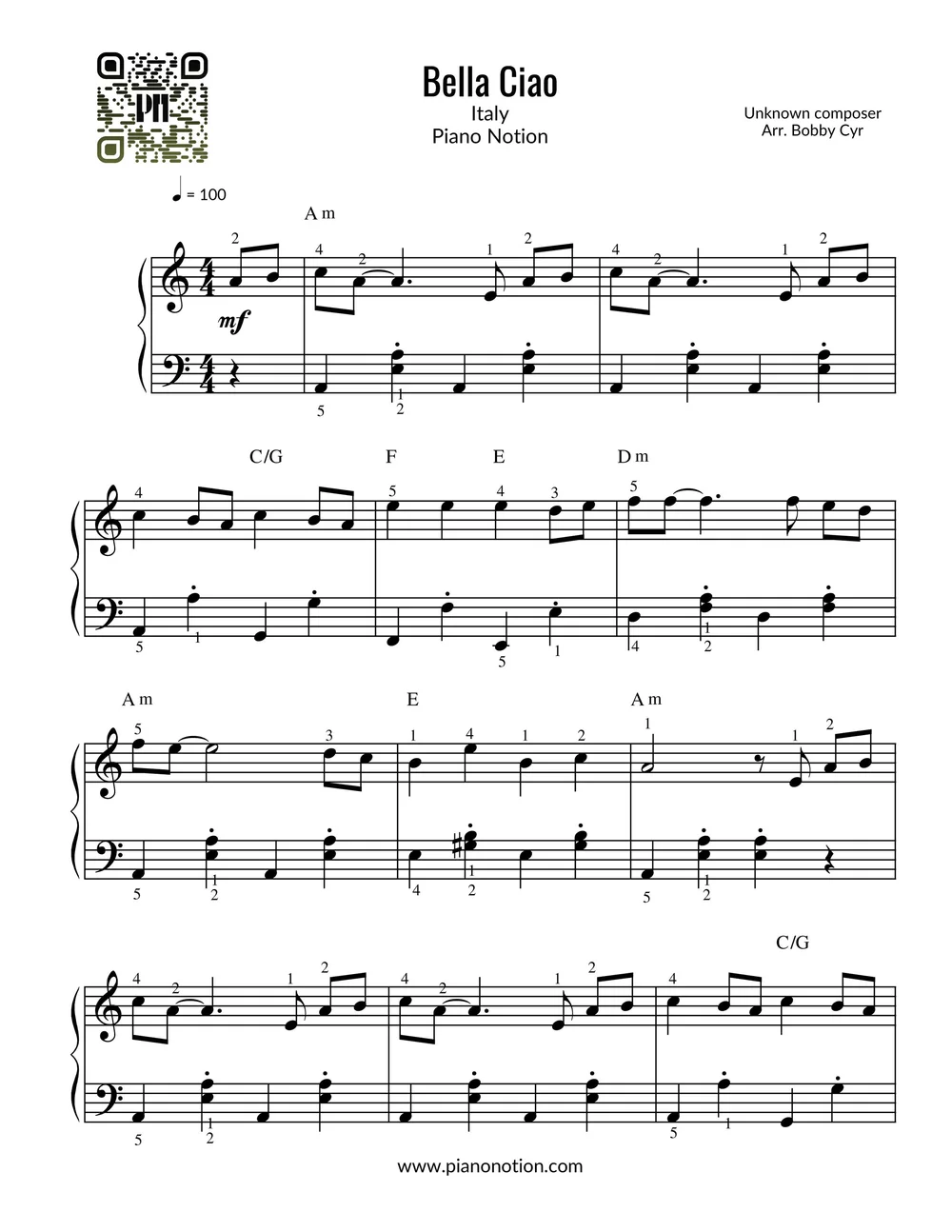 Piano Sheets | Free PDFs — Piano Notion