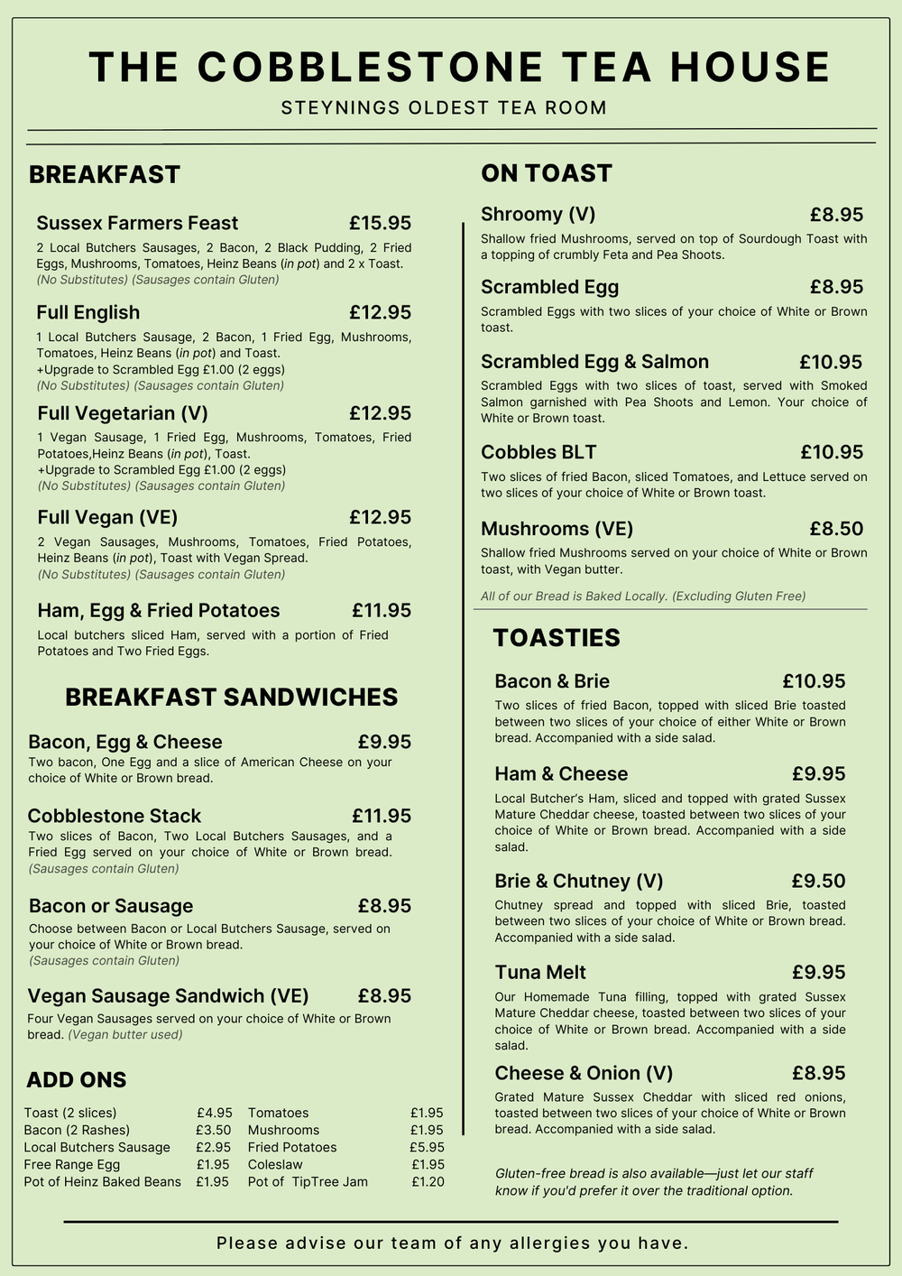 About 2 — The Cobblestone Tea House