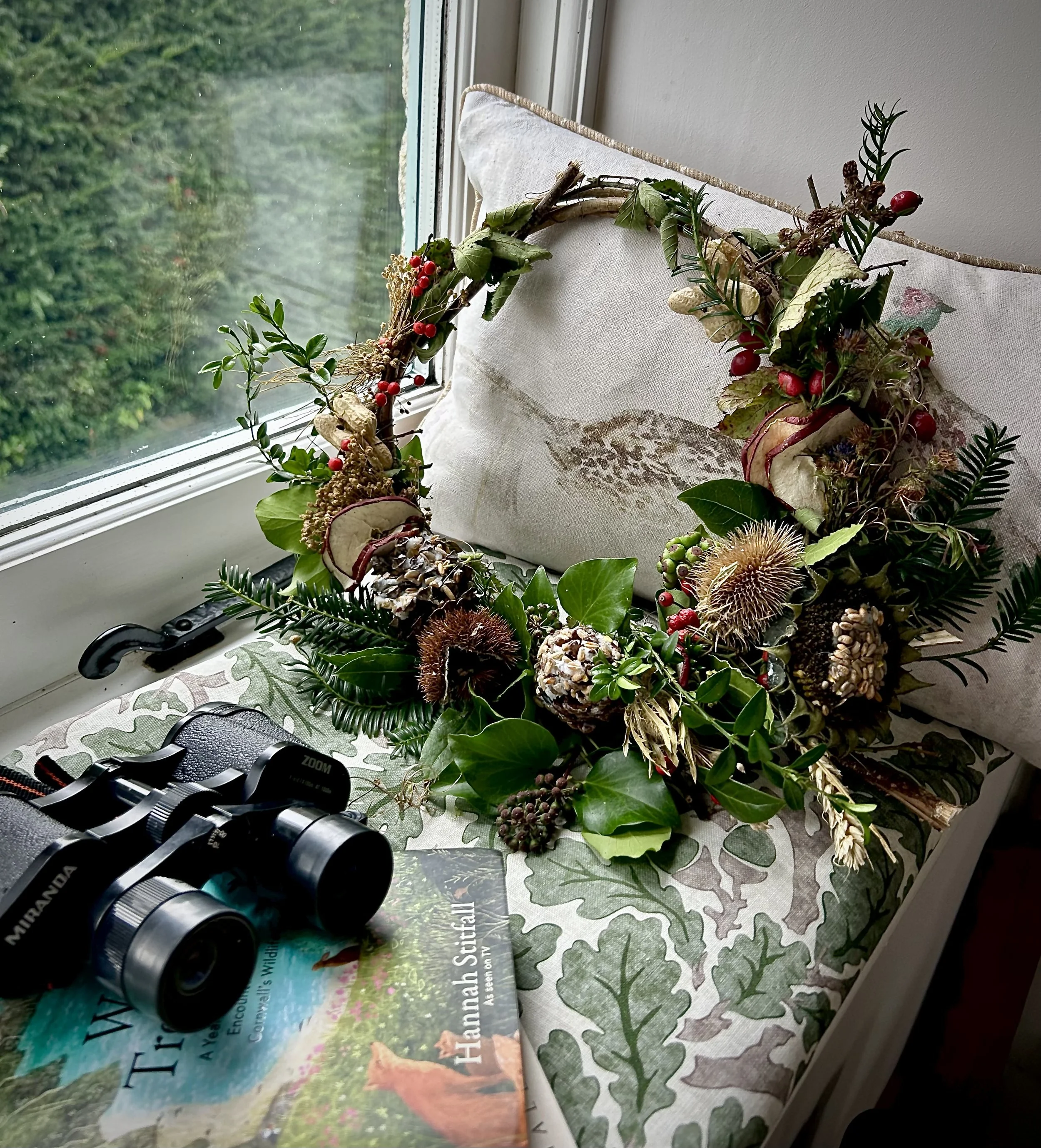 Winter Bird feeder Wreath Workshop — Cornish Wreath Maker