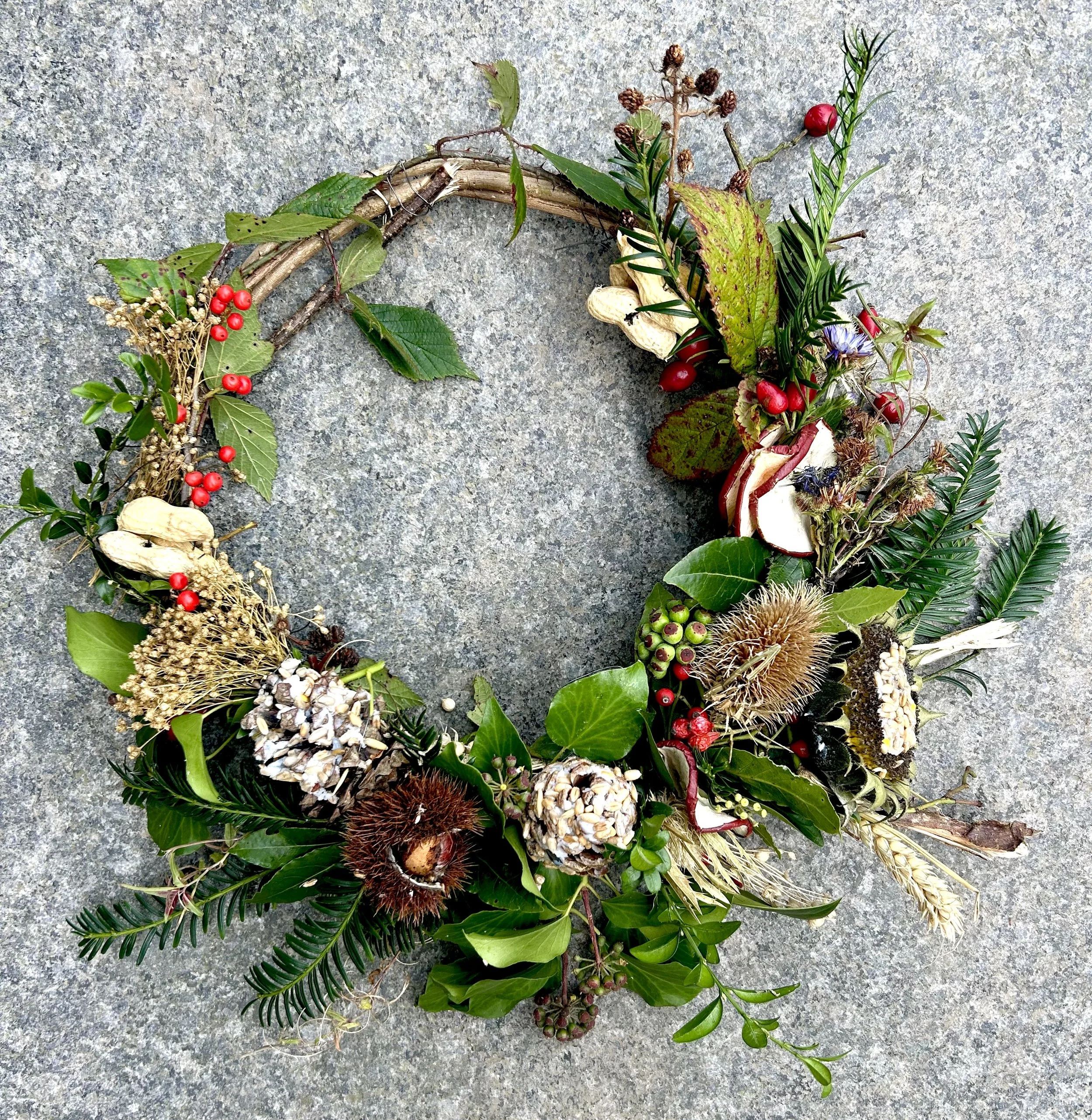 Winter Bird feeder Wreath Workshop — Cornish Wreath Maker