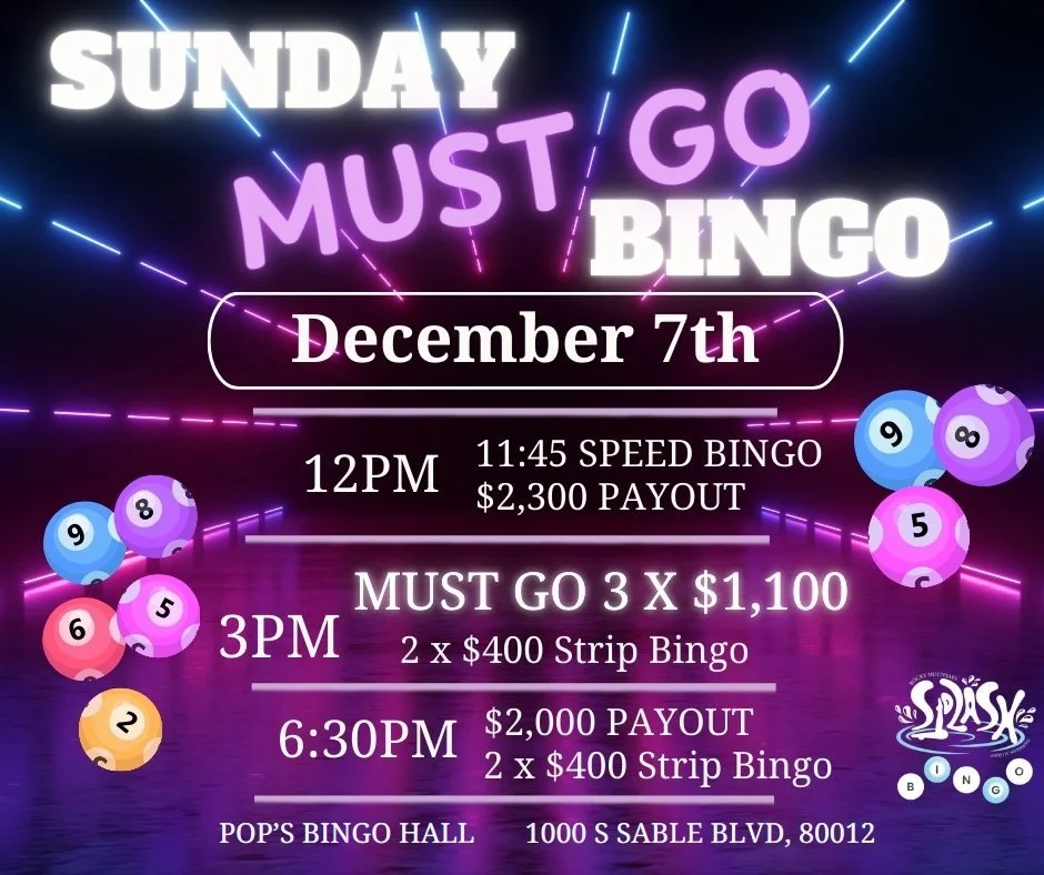 Pop's Bingo Hall - Aurora Colorado's Bingo Hall