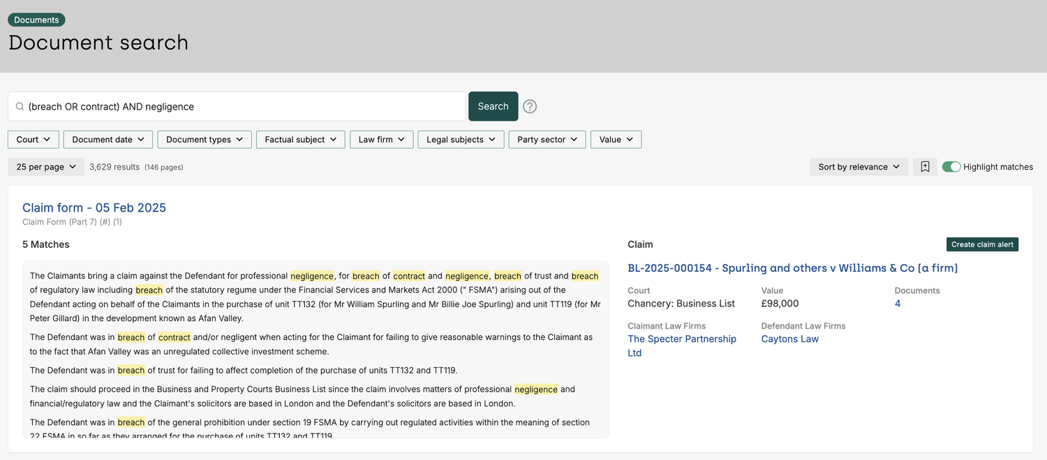 Document search tool — Solomonic Support