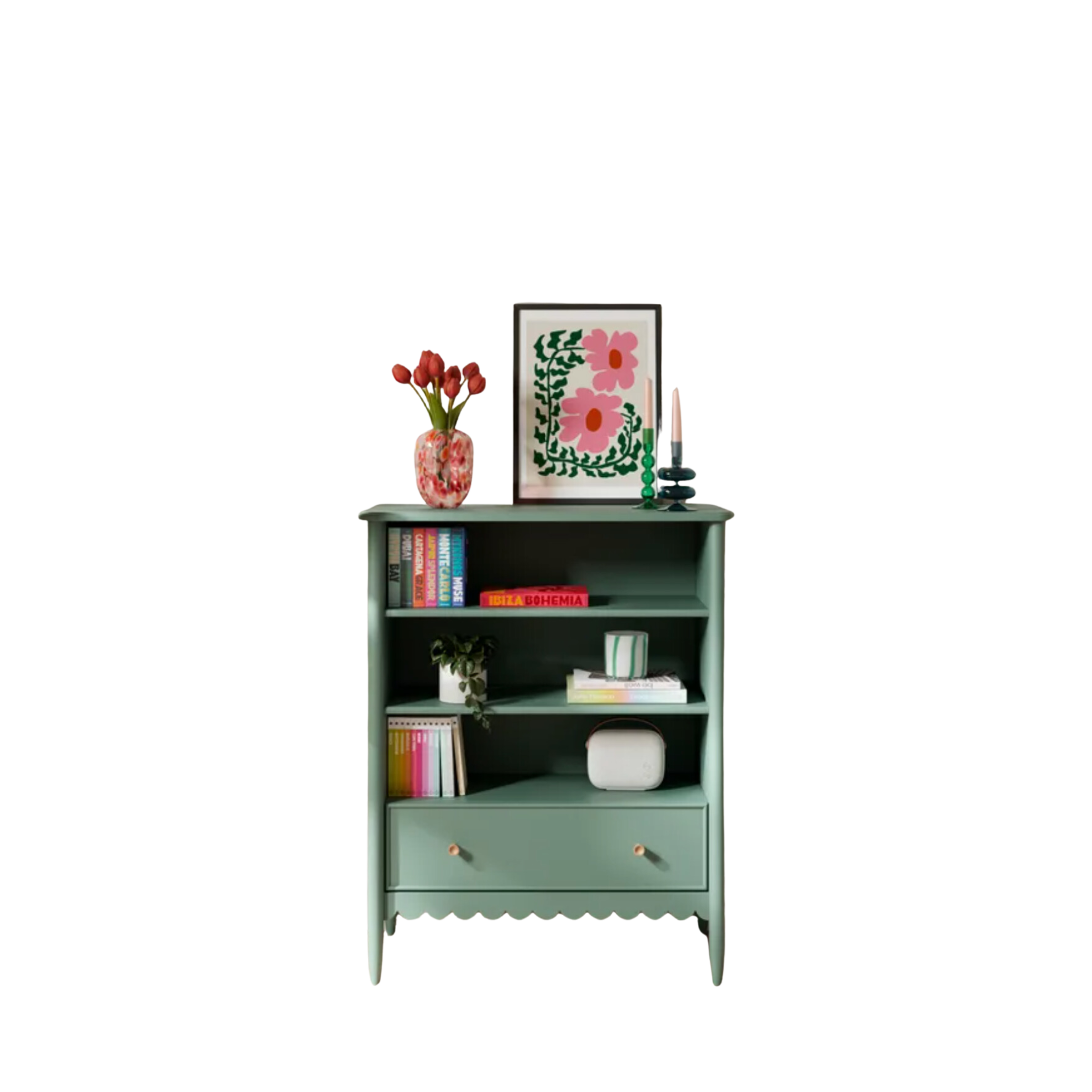 Scalloped Bookcase — At Hestia