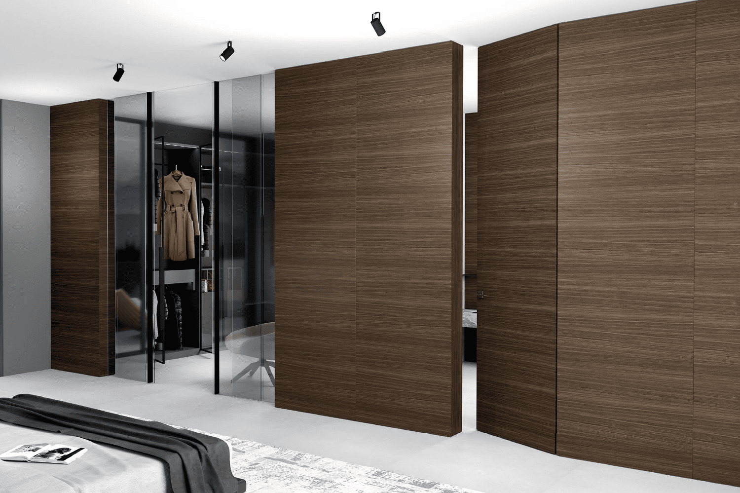 Wall panel hidden door — Flush Doors