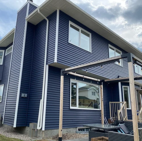 Royal Marine Blue Siding Renovation — Blue Jay Exterior Renovations