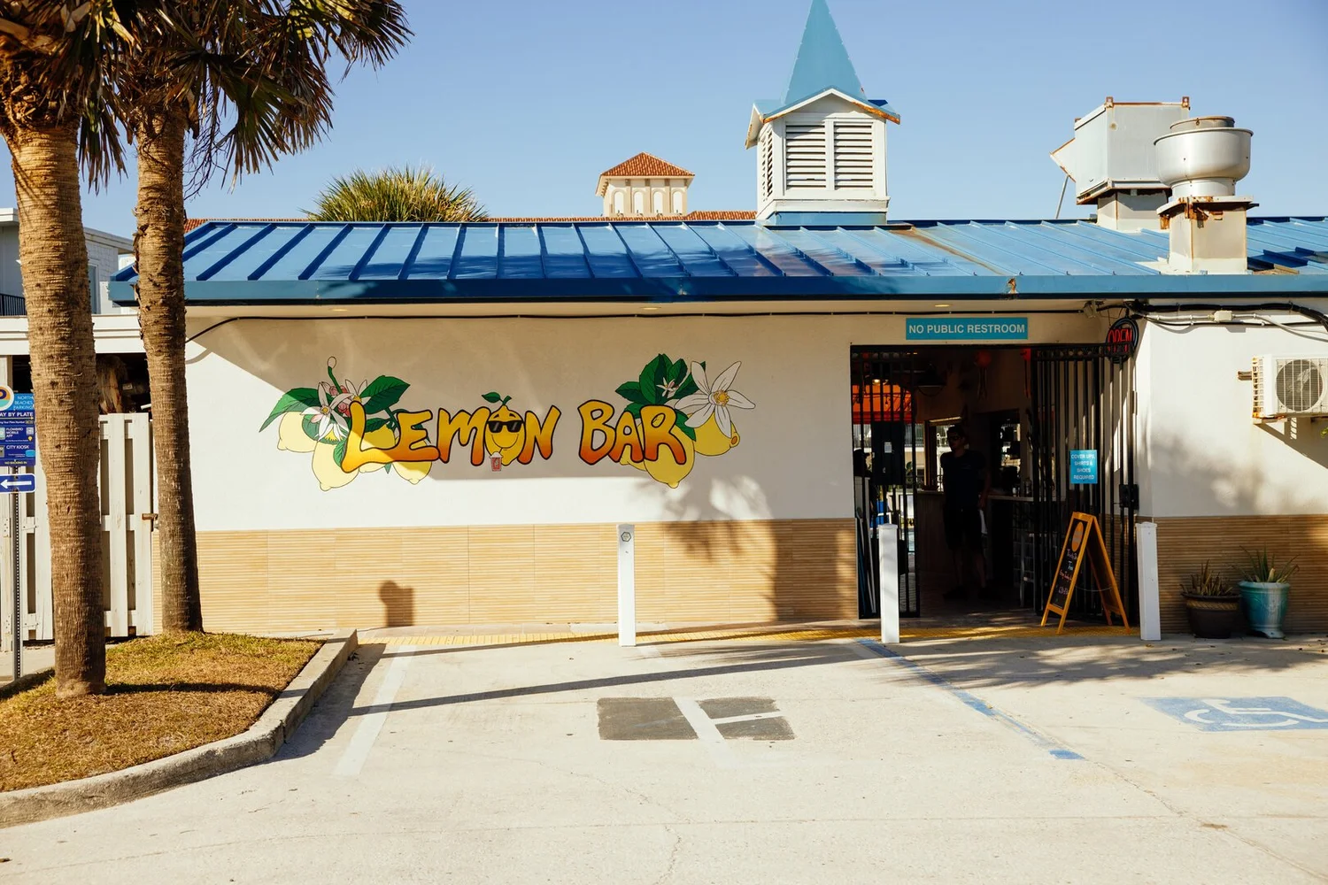 Menu for Drinks and Food — The Lemon Bar in Neptune Beach, Florida