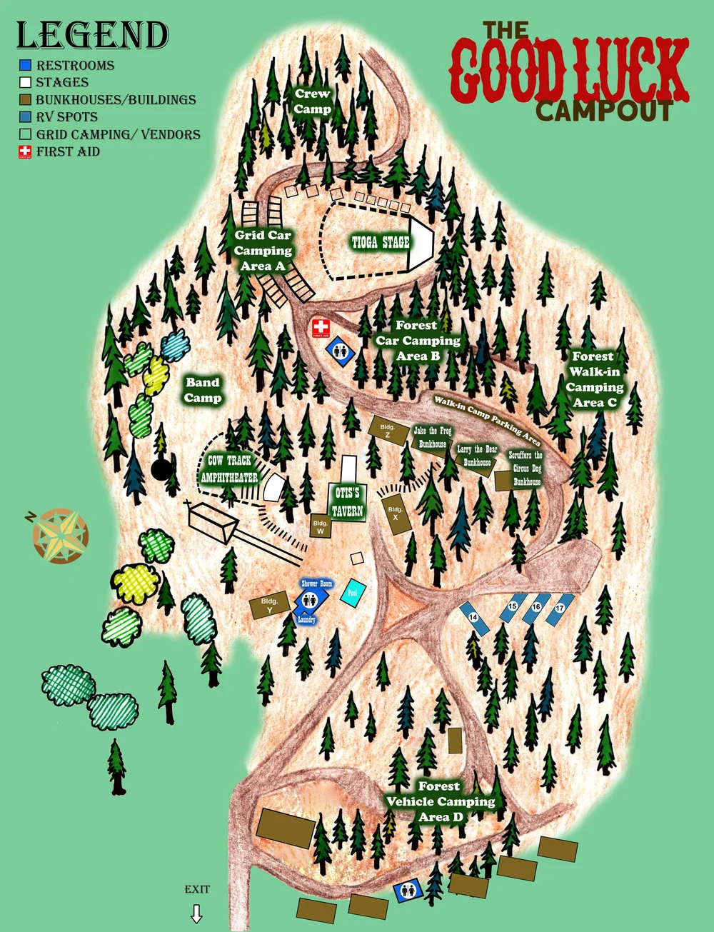 Map — The Good Luck Campout