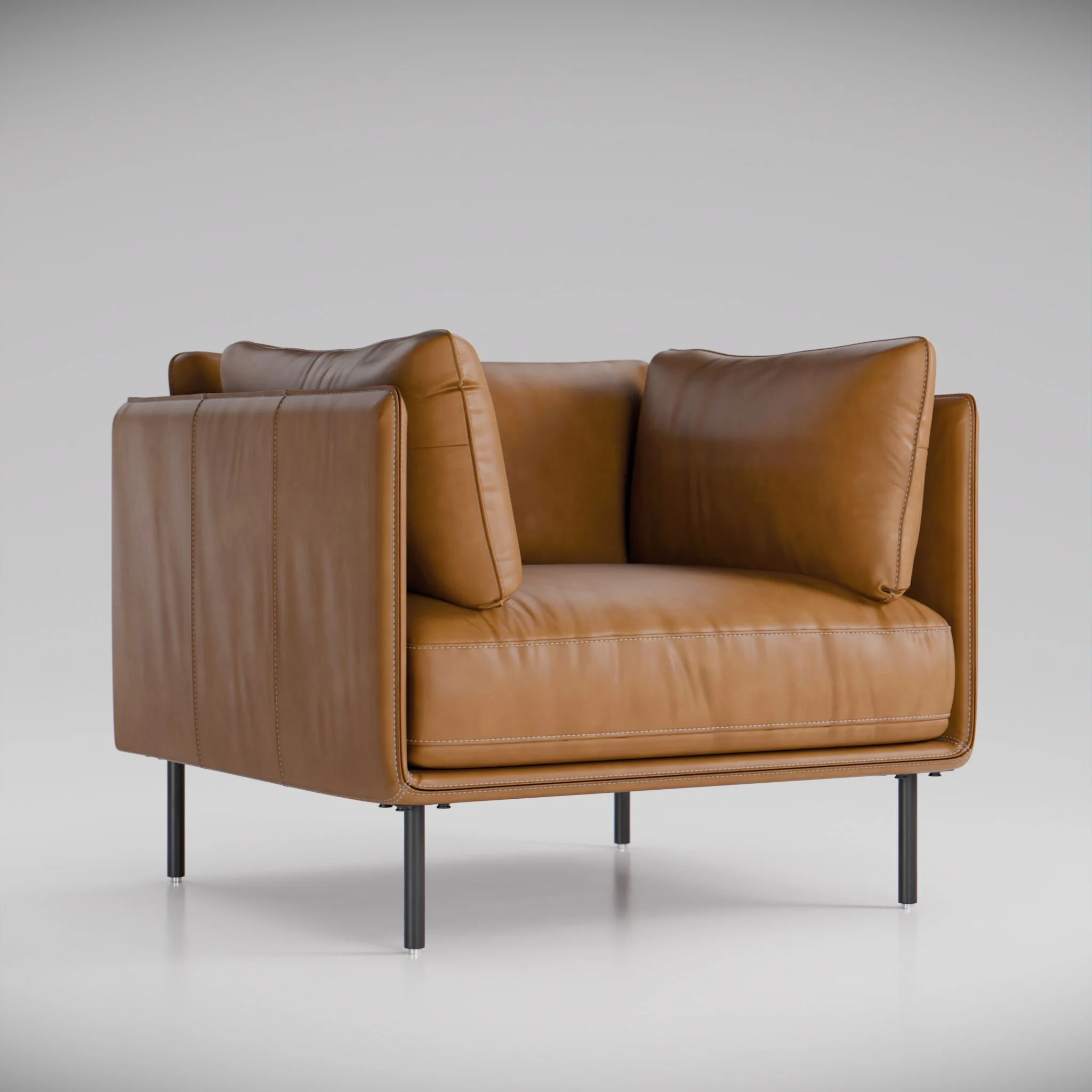 Accent Leather Chair — SYNERGY CGI