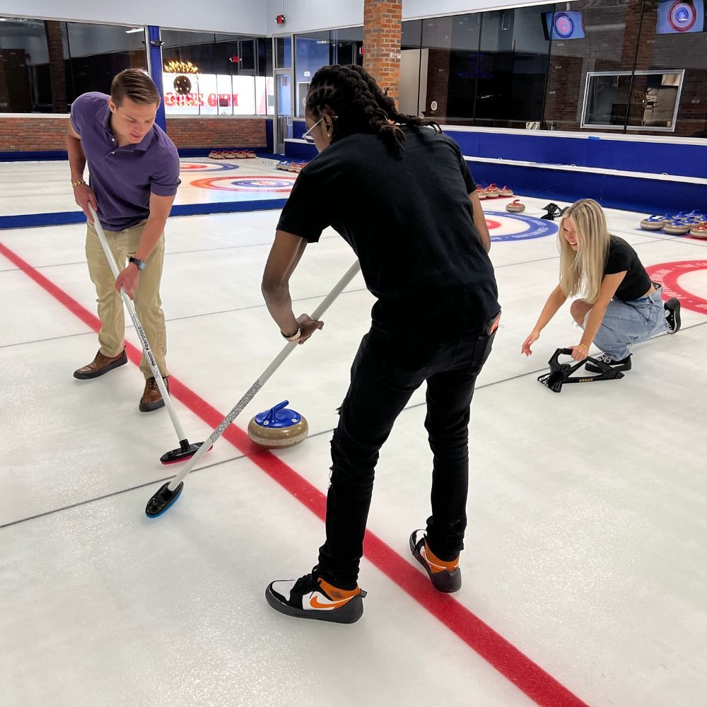 Enjoy Indoor Ice Curling in Novi, MI | The Hub Stadium