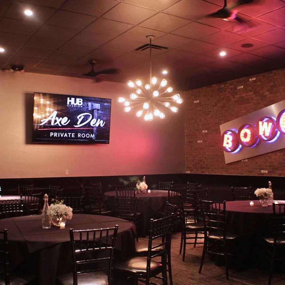 Axe Den — Space With Private Axe Stalls in Novi, MI | The Hub Stadium