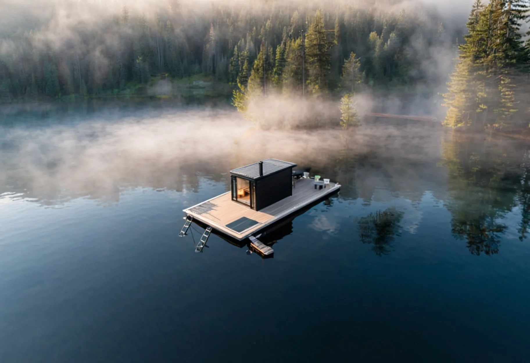 Ritual Floating Sauna — Glamp Good - Boreal Forest Glamping in Alberta ...