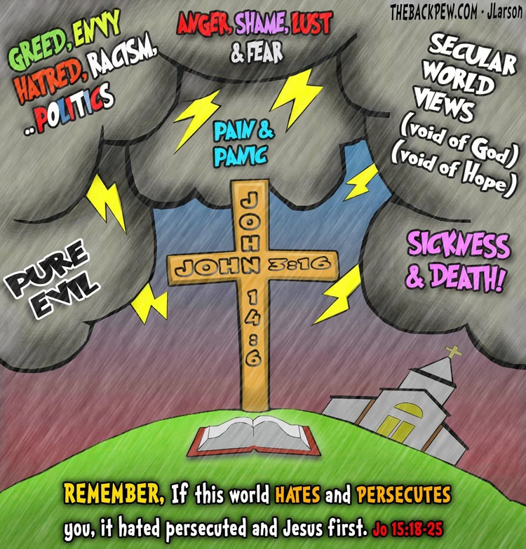 Spiritual Battle Cartoons - Fight with Faith — The Back Pew