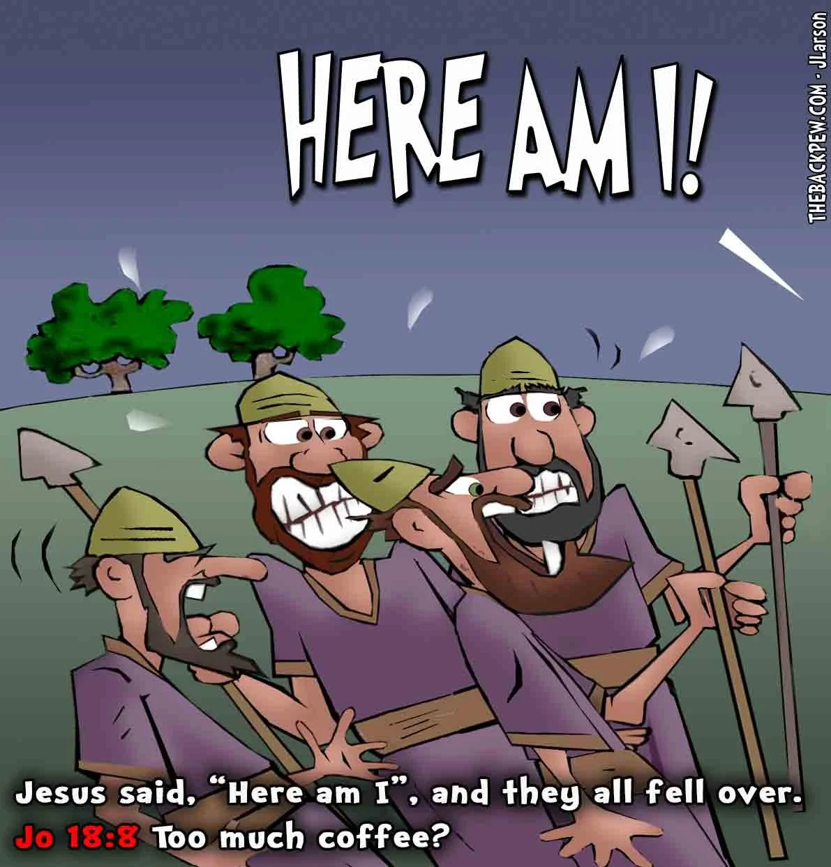 Last Supper cartoons Gethsemane cartoons — The Back Pew