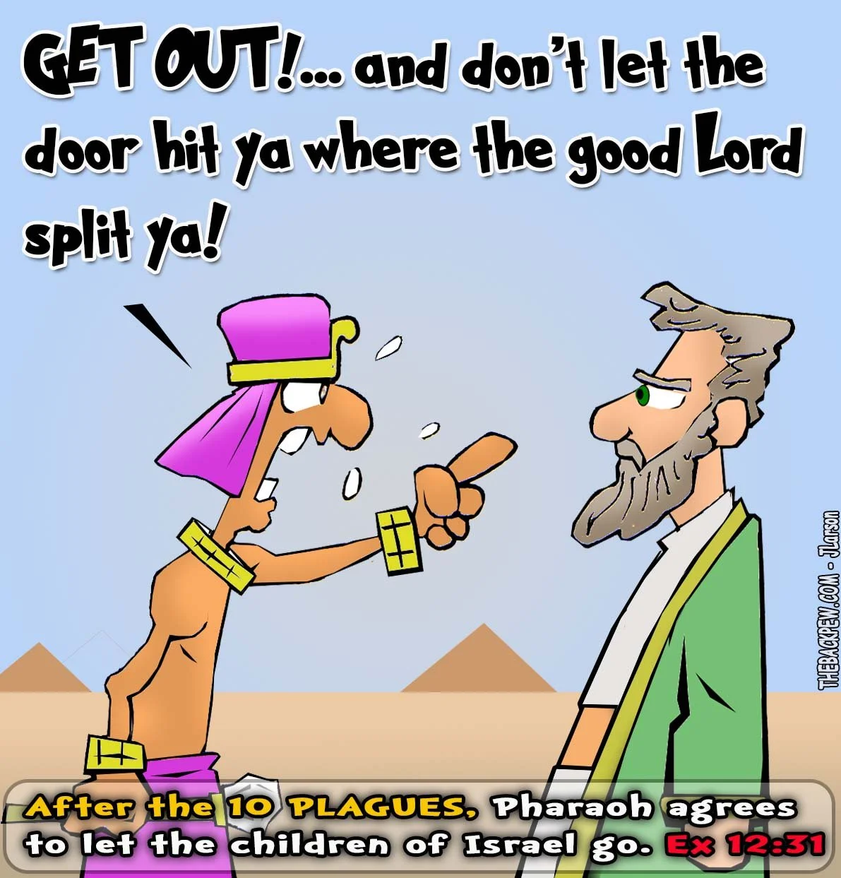 Exodus Cartoons - Israel exodus from Egypt — The Back Pew