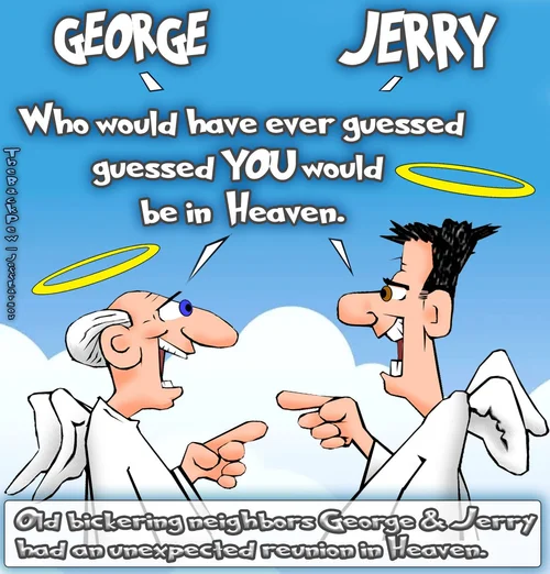 Heaven Cartoons in Eternal Life with God — The Back Pew