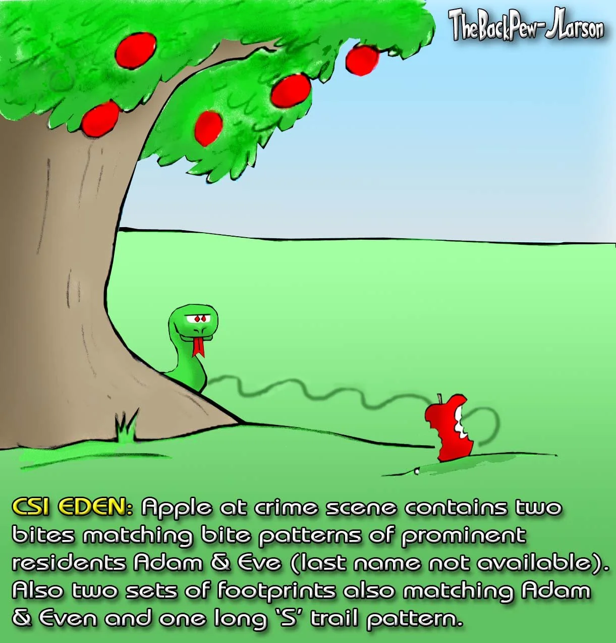 Creation cartoons from Genesis chapters 1-3 — The Back Pew