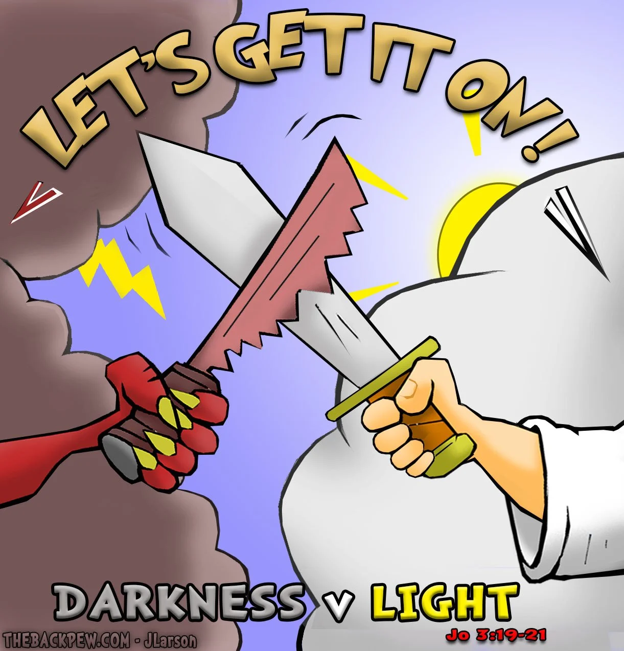 Spiritual Battle Cartoons - Fight with Faith — The Back Pew