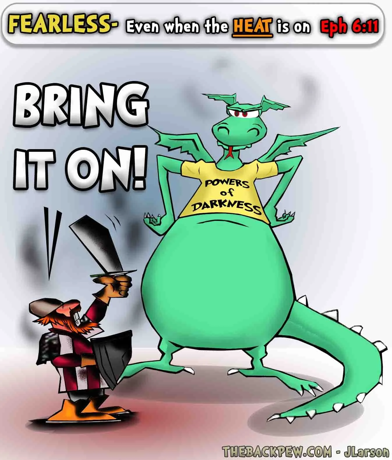 Spiritual Battle Cartoons - Fight with Faith — The Back Pew