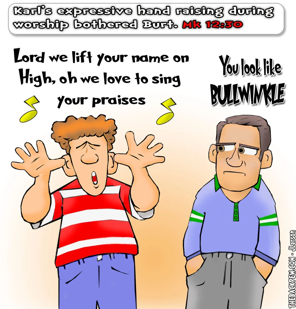 Worship | cartoons of praise to our God — The Back Pew