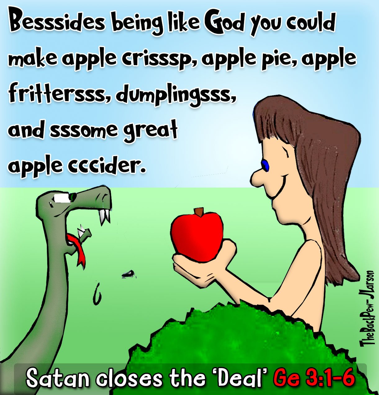 Creation cartoons from Genesis chapters 1-3 — The Back Pew
