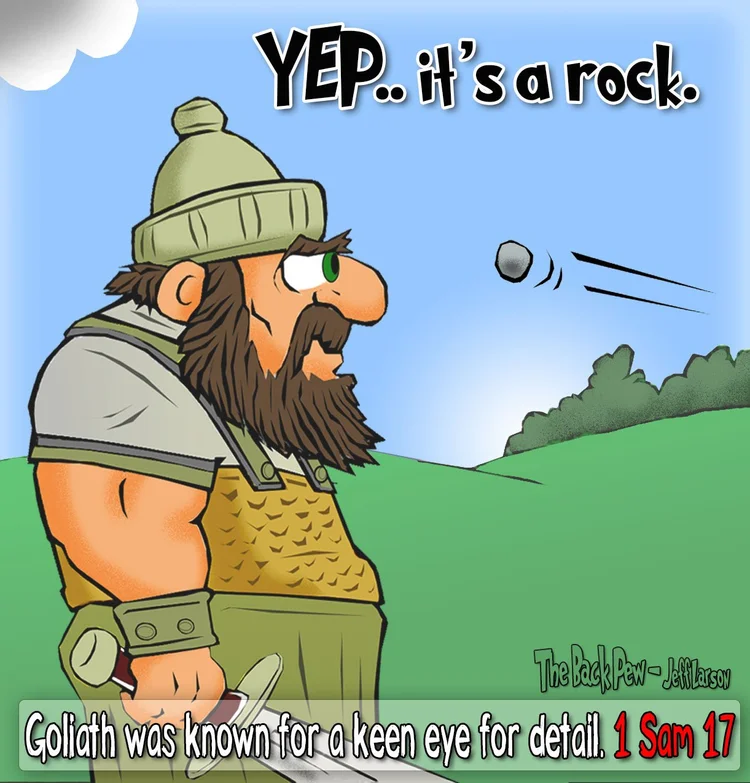 David and Goliath Cartoons - GIANTS FALL — The Back Pew