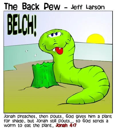 JONAH CARTOONS - Nineveh, & 3 days in a big fish — The Back Pew