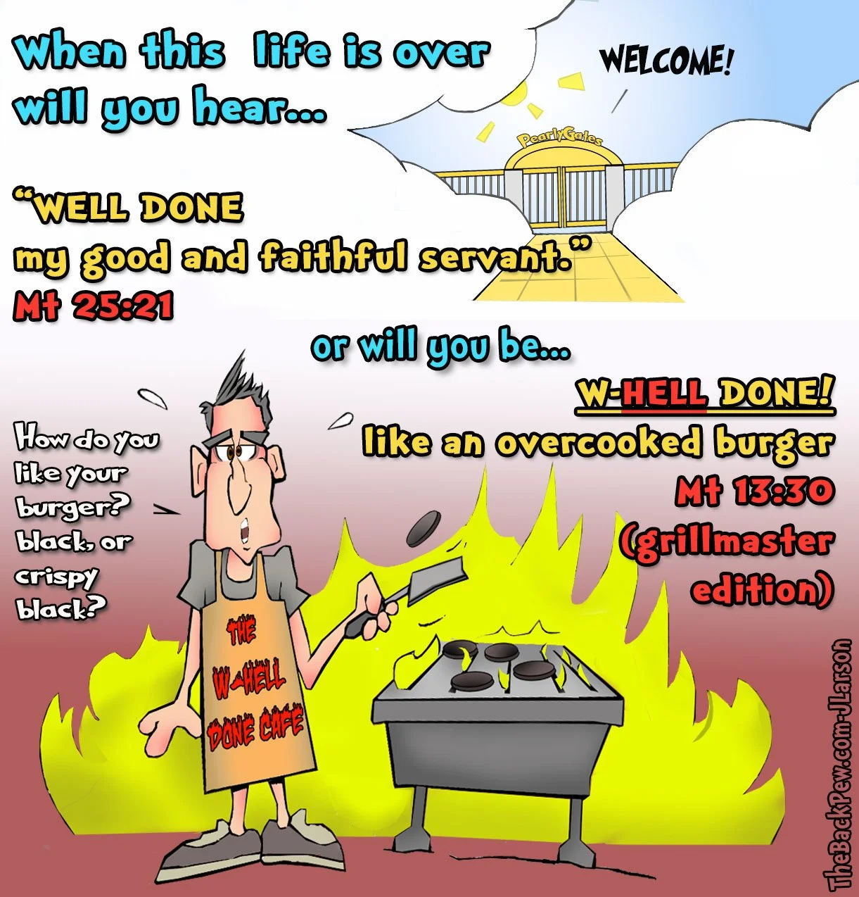 Heaven Cartoons in Eternal Life with God — The Back Pew