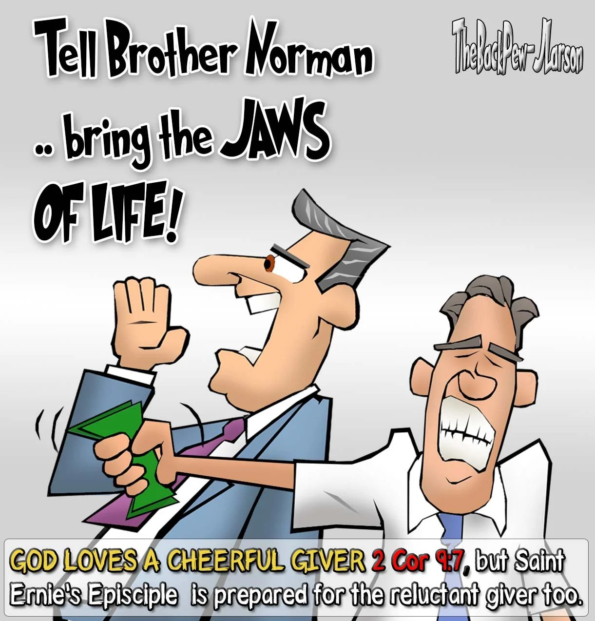 Church Giving Cartoons - Tithes & Offerings — The Back Pew