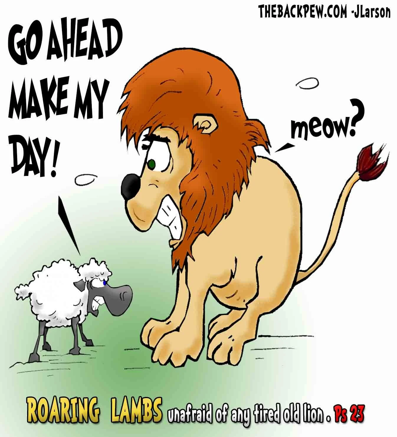 PSALMS cartoons and praise cartoons — The Back Pew