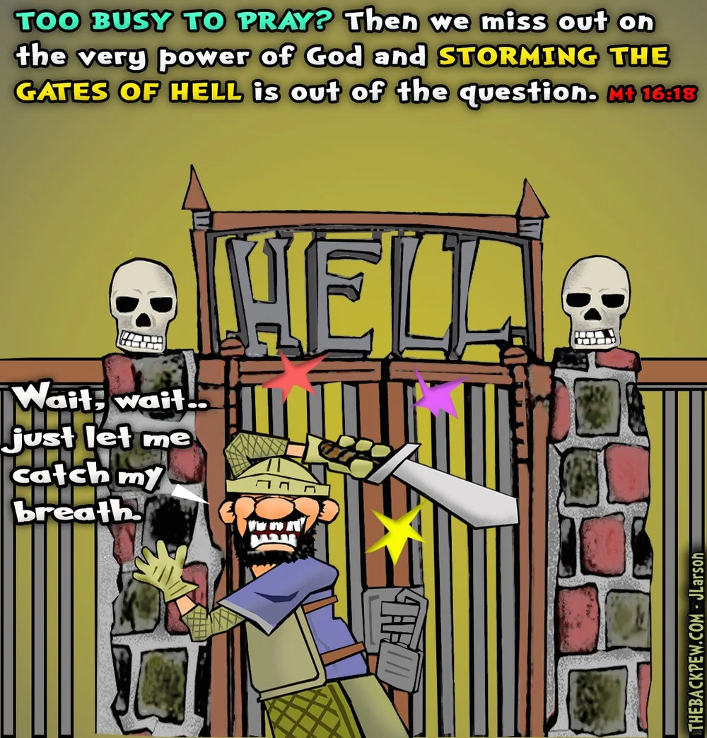 Spiritual Battle Cartoons - Fight with Faith — The Back Pew