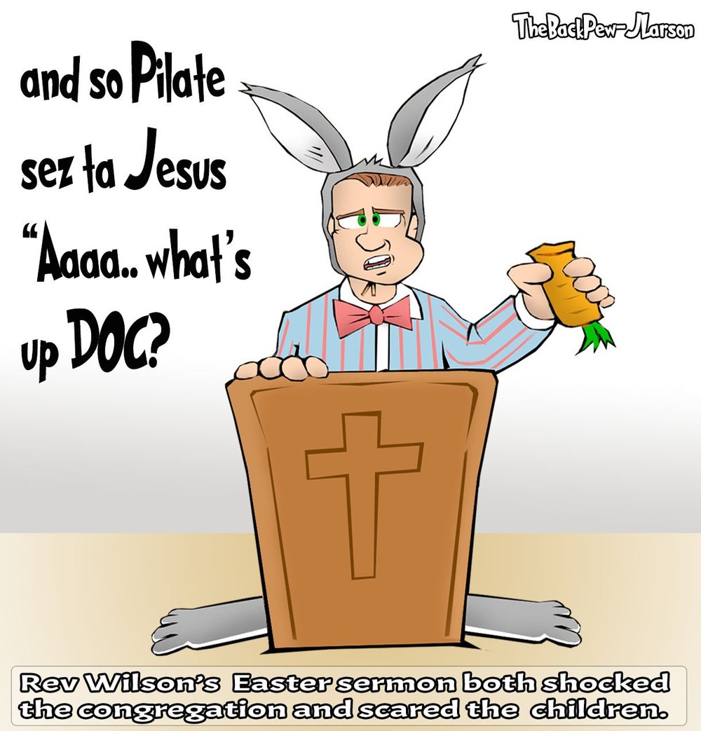 Easter Cartoons - bunnies, baskets, eggs — The Back Pew