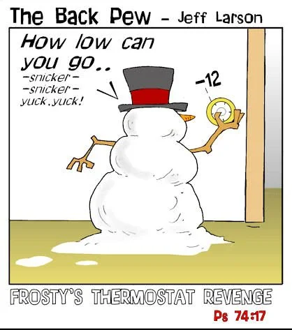 SNOWMAN Cartoons - Frosty & Friend & Faith — The Back Pew
