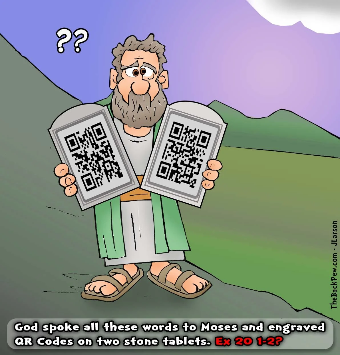 Wilderness Cartoons, Manna & 10 Commandments — The Back Pew