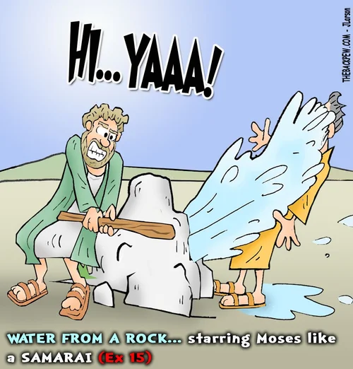 Wilderness Cartoons, Manna & 10 Commandments — The Back Pew