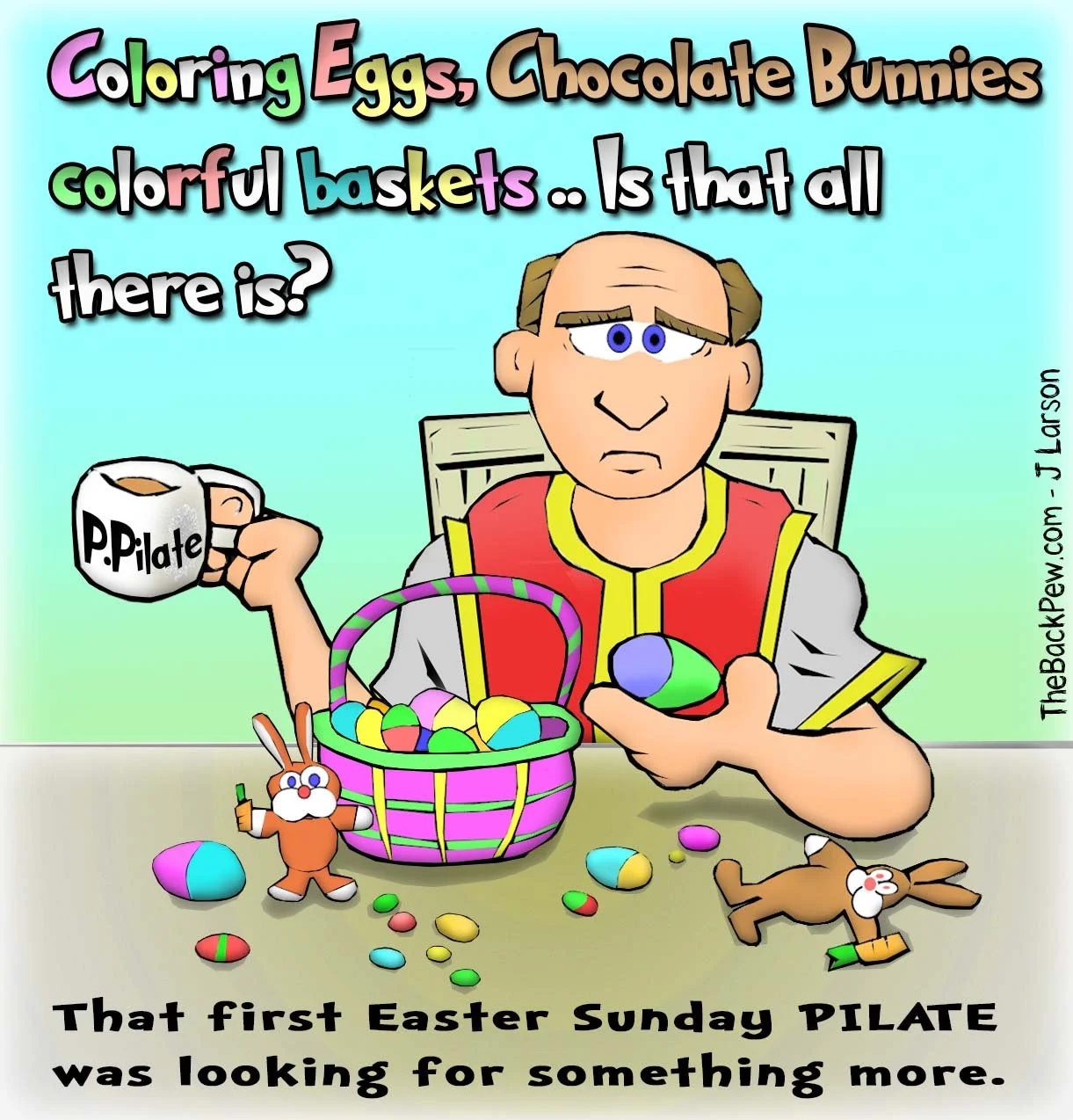 Easter Cartoons - bunnies, baskets, eggs — The Back Pew