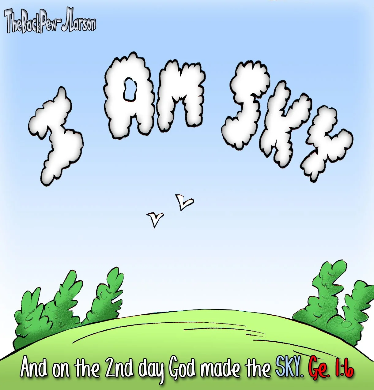 Creation cartoons from Genesis chapters 1-3 — The Back Pew