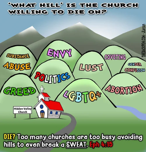 Church cartoons - of the good peeps worshipping inside — The Back Pew