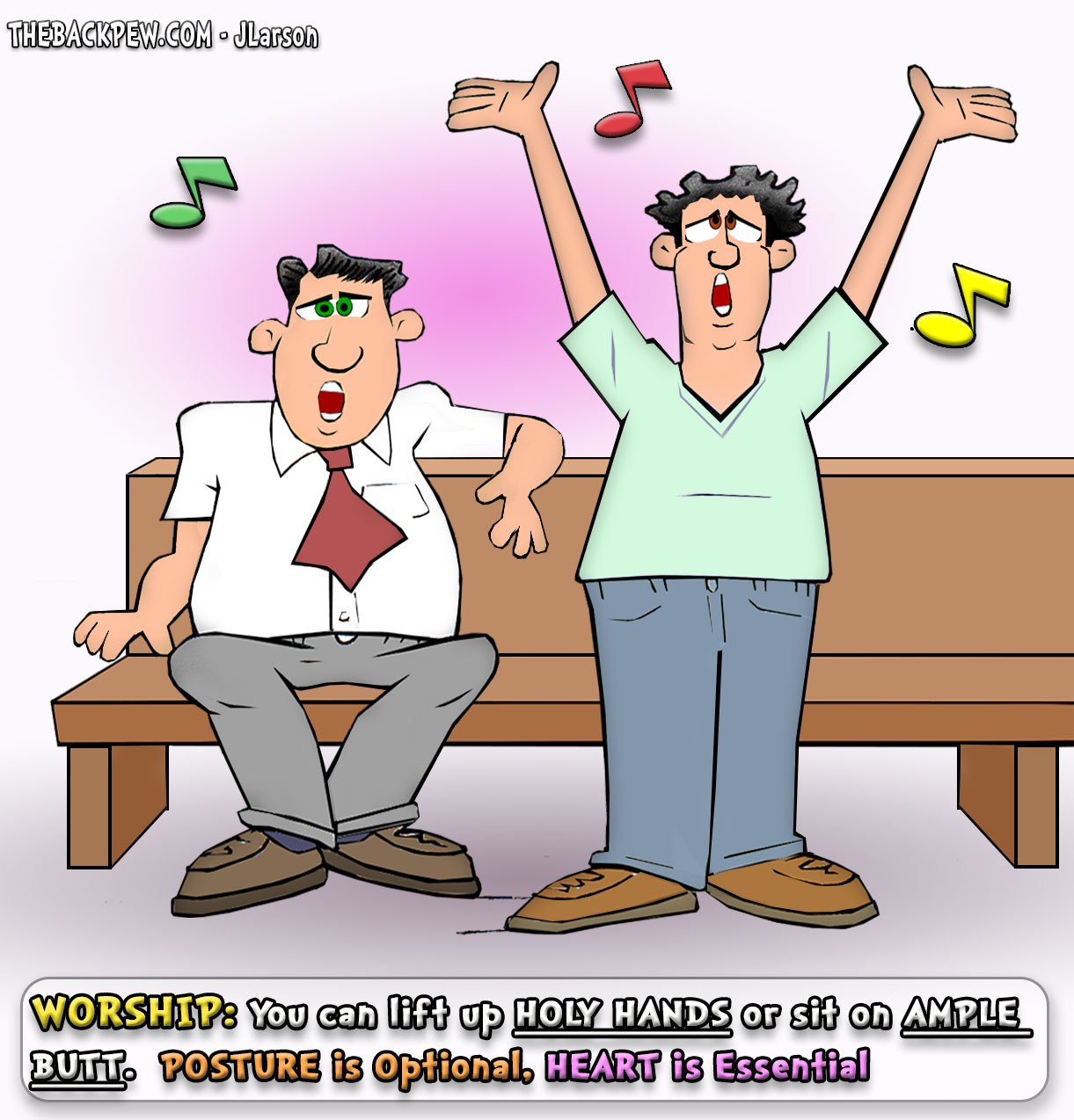 Worship | cartoons of praise to our God — The Back Pew