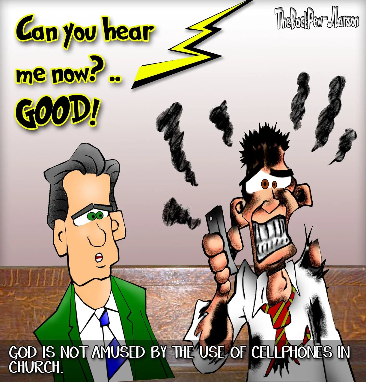 Church cartoons - of the good peeps worshipping inside — The Back Pew