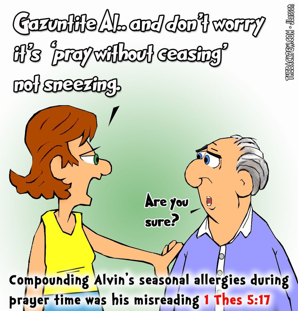 PRAYER cartoons for your Christian Journey — The Back Pew